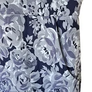 Badgley Mischka | Dresses | Badgley Mischka Blue Floral Jacquard Sheath ...